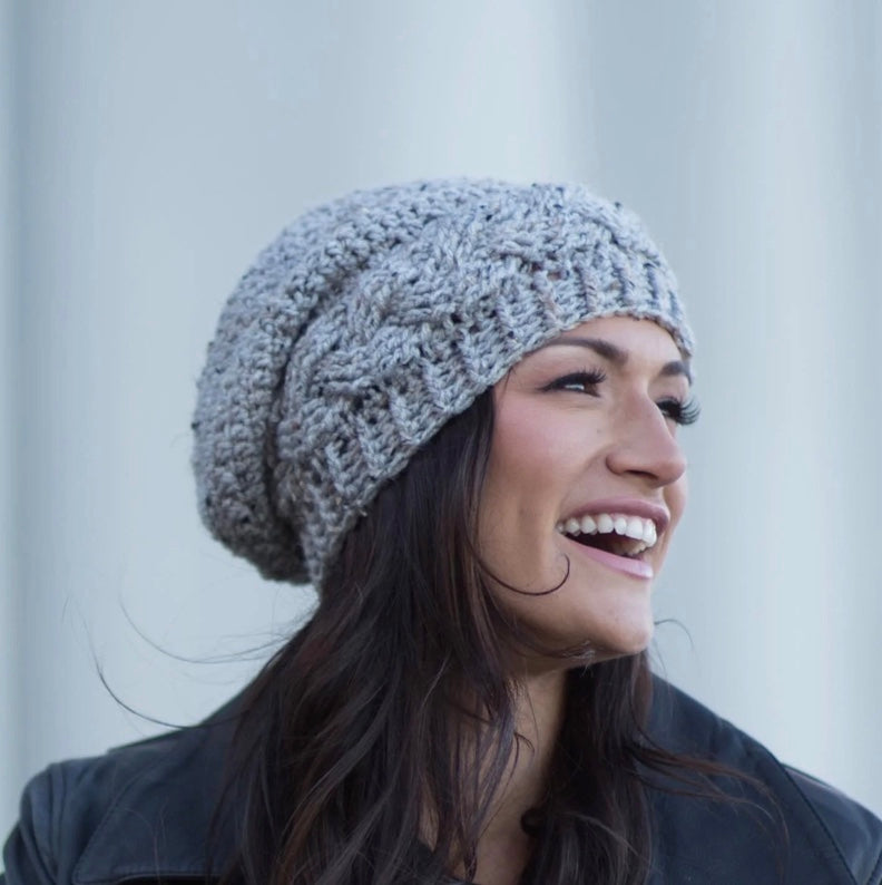 Cabled Slouchy Toque – The Great Canadian Laser Company